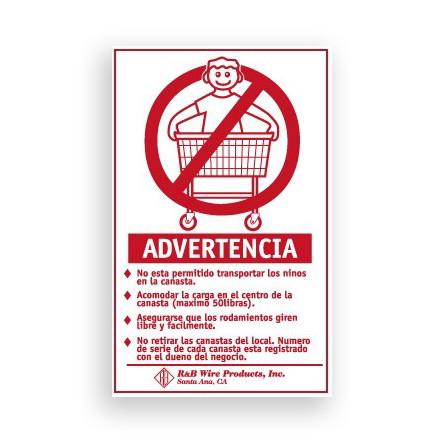 Spanish Wall Mounted Warning Sign | R&B Wire Products
